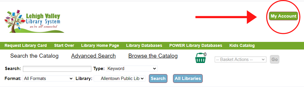 Accessing Your Account – Allentown Public Library