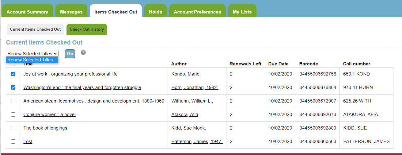 Renewing Books Online – Allentown Public Library