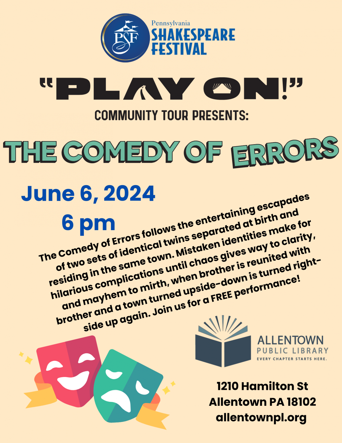 Comedy of Errors – Allentown Public Library