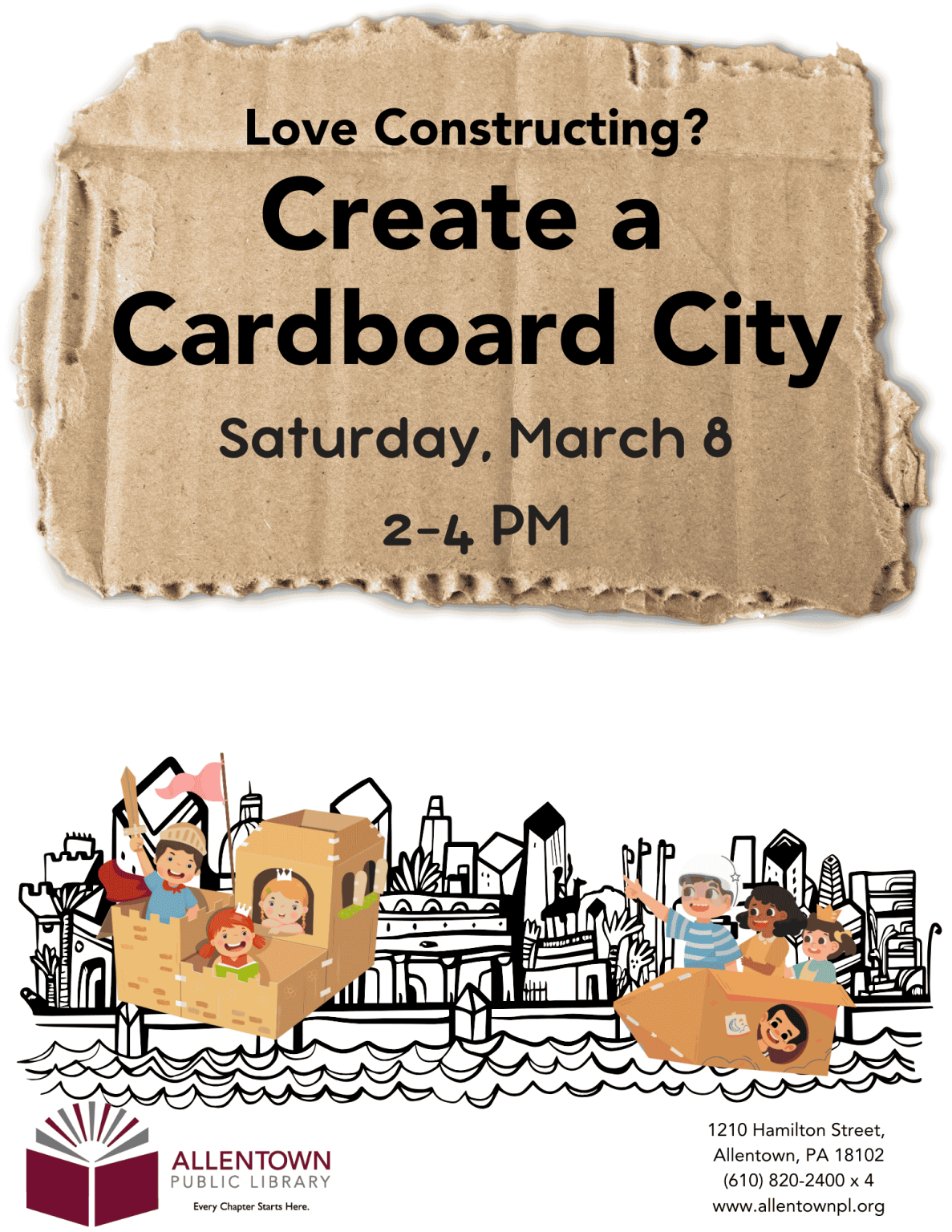 STEM Cardboard City – Allentown Public Library